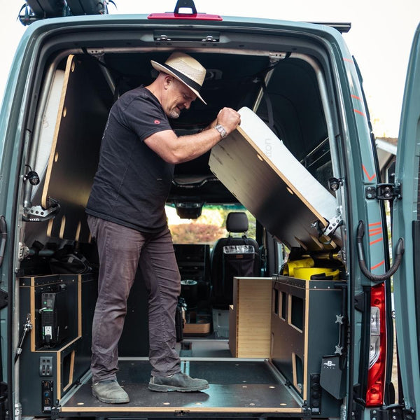 Sprinter Van Bed System Kit - Sleep Longways – RADIUS OUTFITTERS