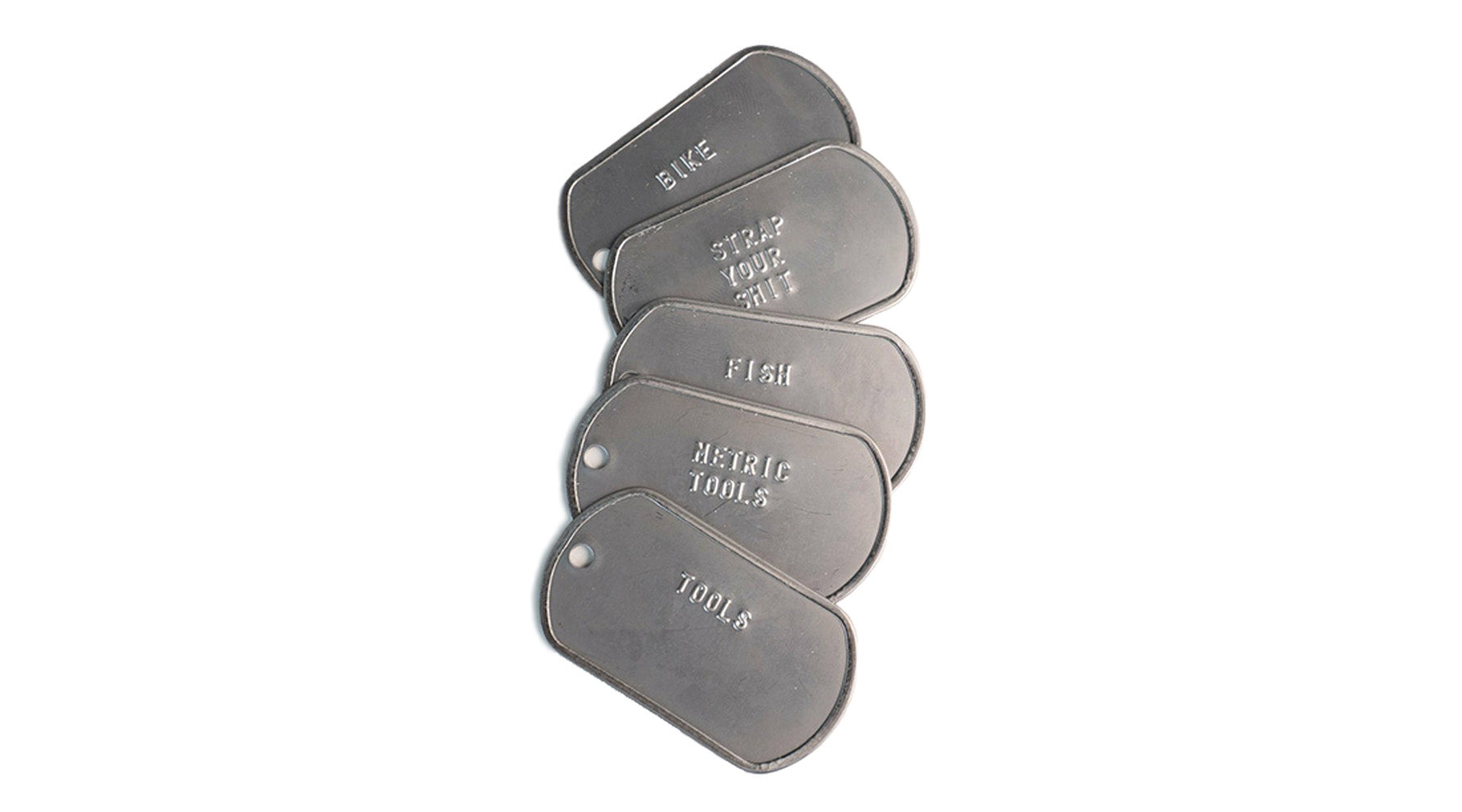 Custom Printed Embossed Camp Organization Dog Tags - RADIUS OUTFITTERS